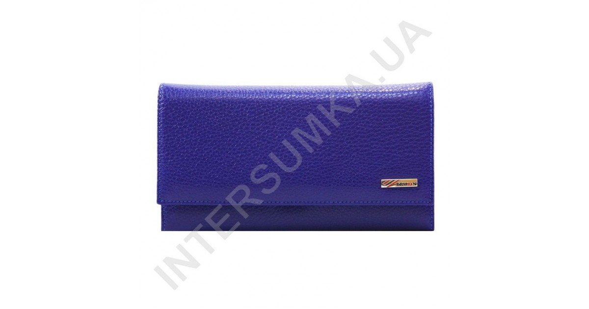 Гаманець жіночий з натуральної шкіри Desisan 057-607 синій флотар ...